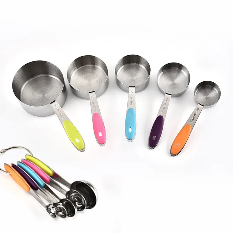DHgate.com:5pcs/lot Measuring Cup and Spoon Set Stainless Steel ...