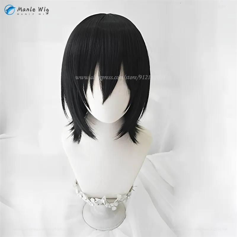 Bungo Stray Dogs Fyodor Dostoevsky Short Black Cosplay Wig, Heat ...