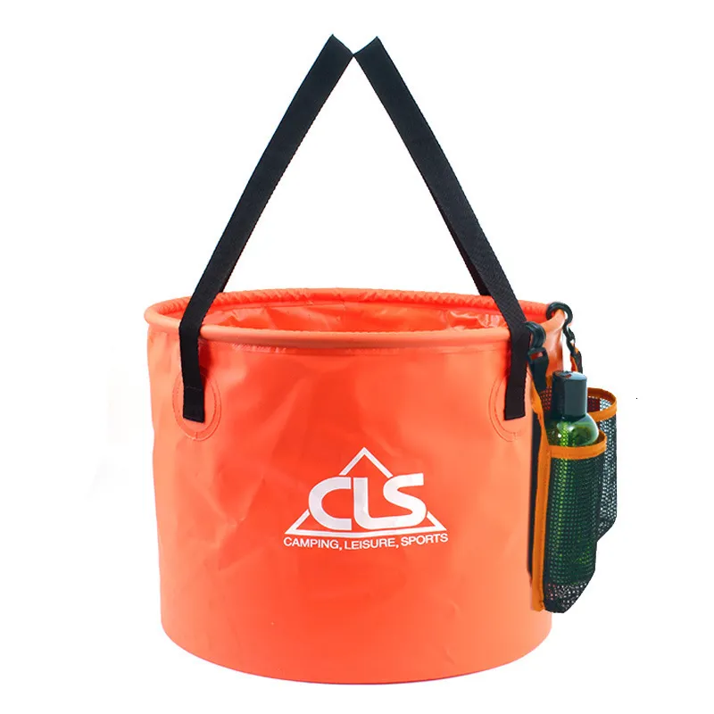 30L Folding Camping Bucket With Water Container Multifunctional ...