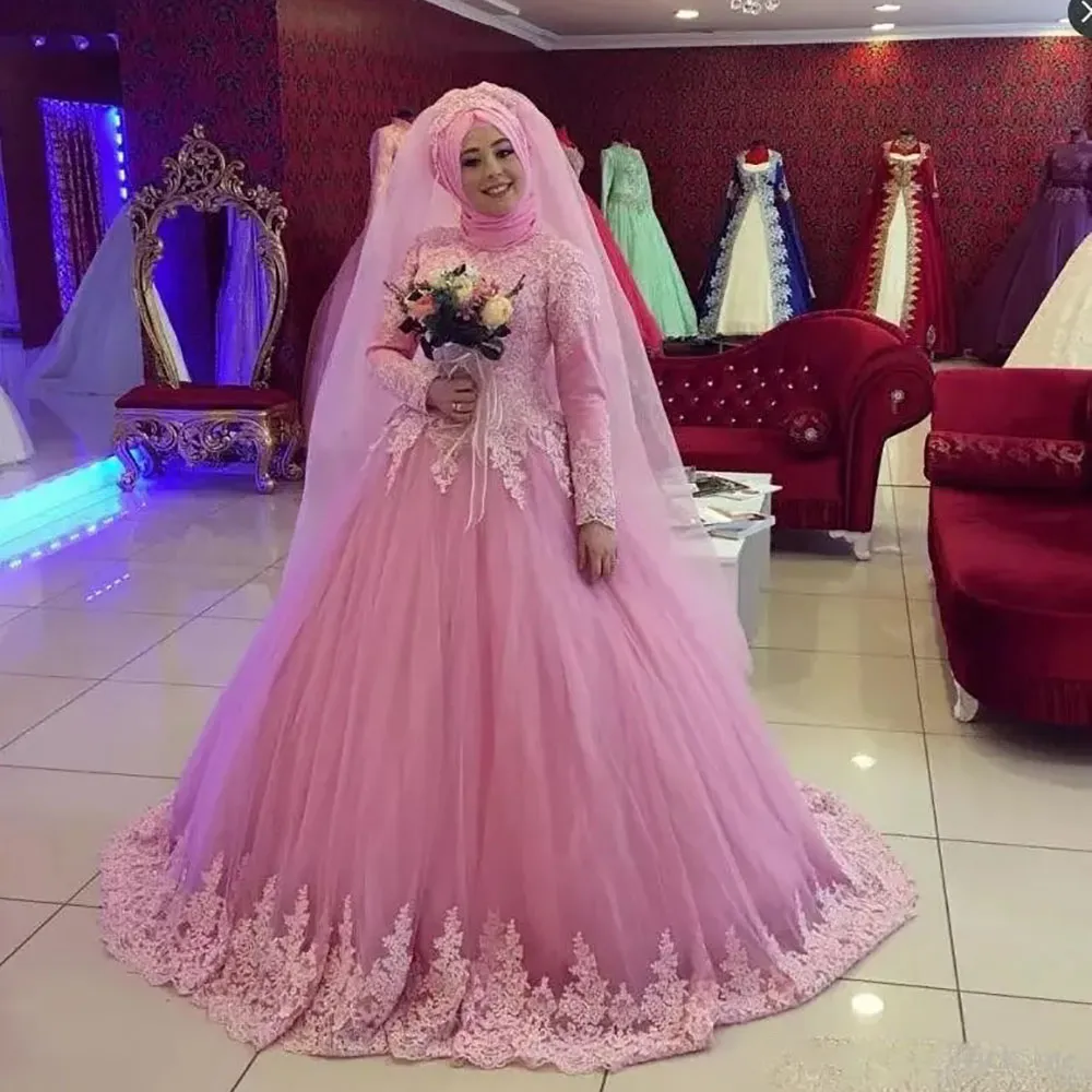 Plus Size Islamic Ball Gown Wedding Dress, Long... From Babybeautiful ...