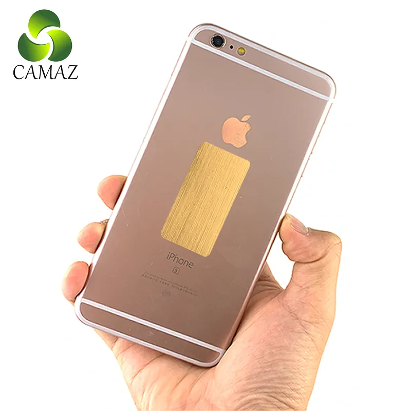Camaz Anti-Radiation Phone Sticker: Silver and Gold Square Negative ...