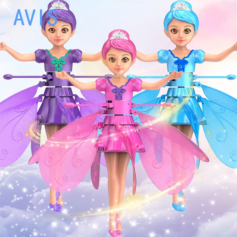 Intelligence Toys Magic Flying Fairy Princess Doll Sky Dancers Infrared ...
