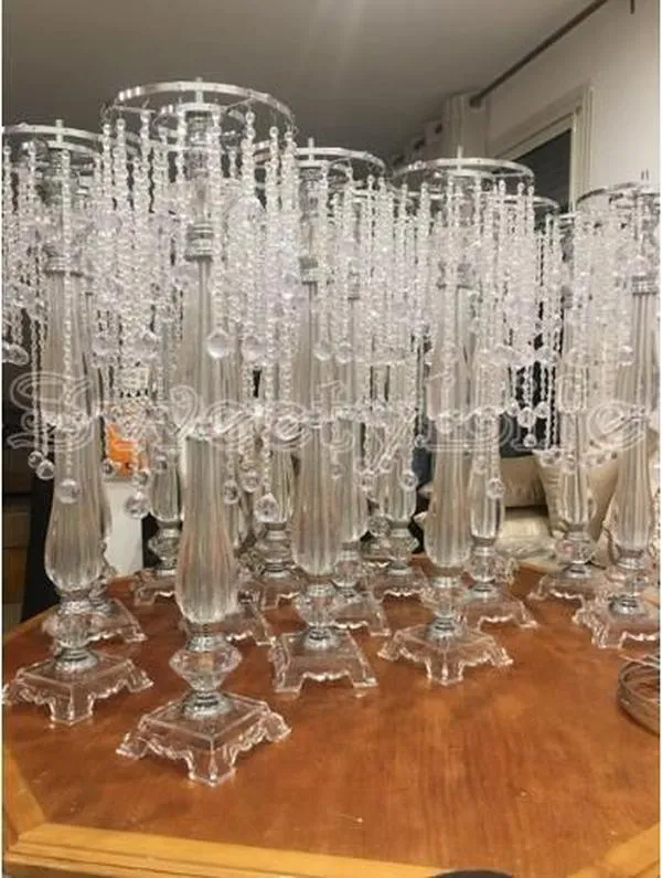 Elegant Tall Wedding Centerpieces: 70cm Crystal Acrylic Flower Stand ...
