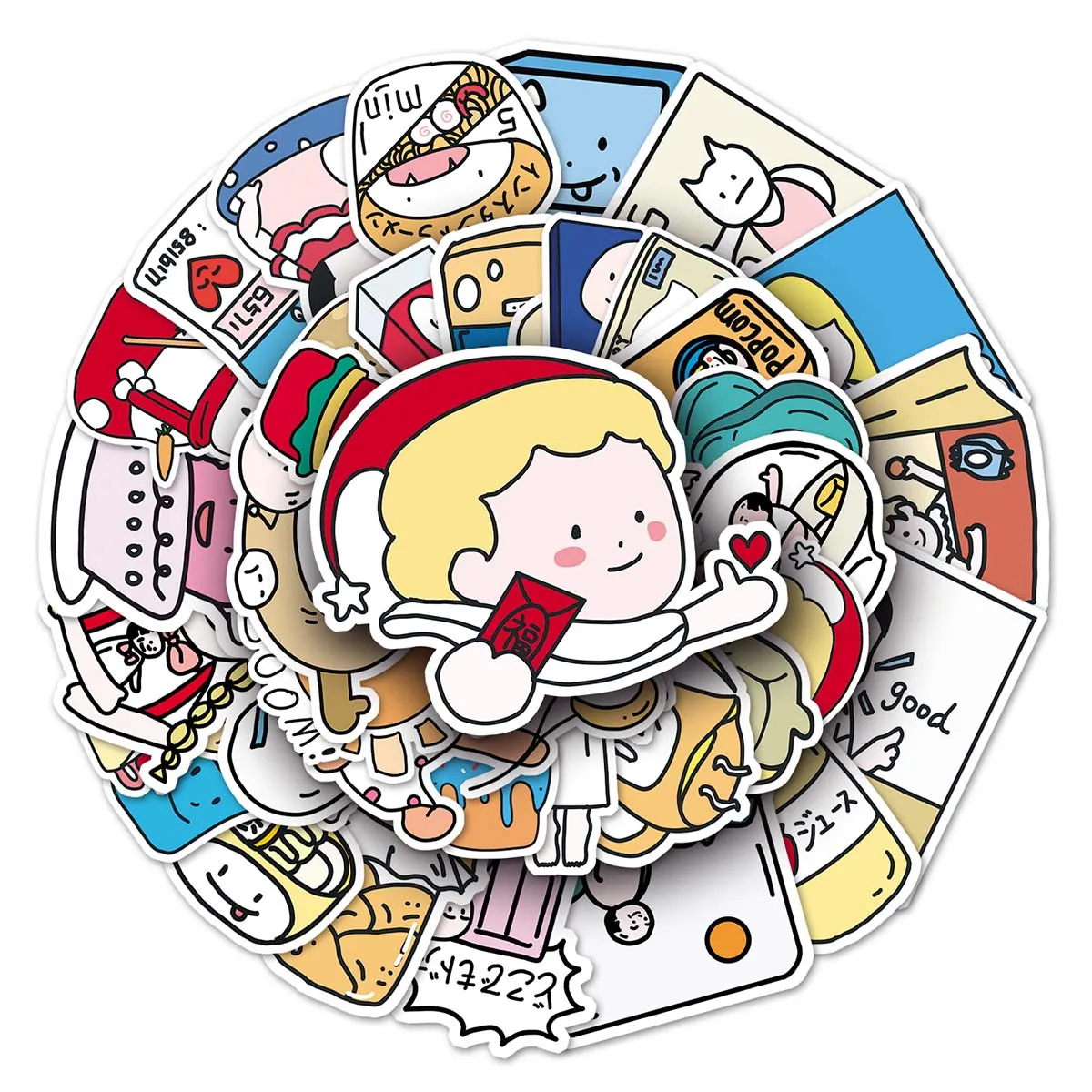 DHgate.com:Cartoon Graffiti Stickers (50 pcs) - PVC Waterproof DIY ...