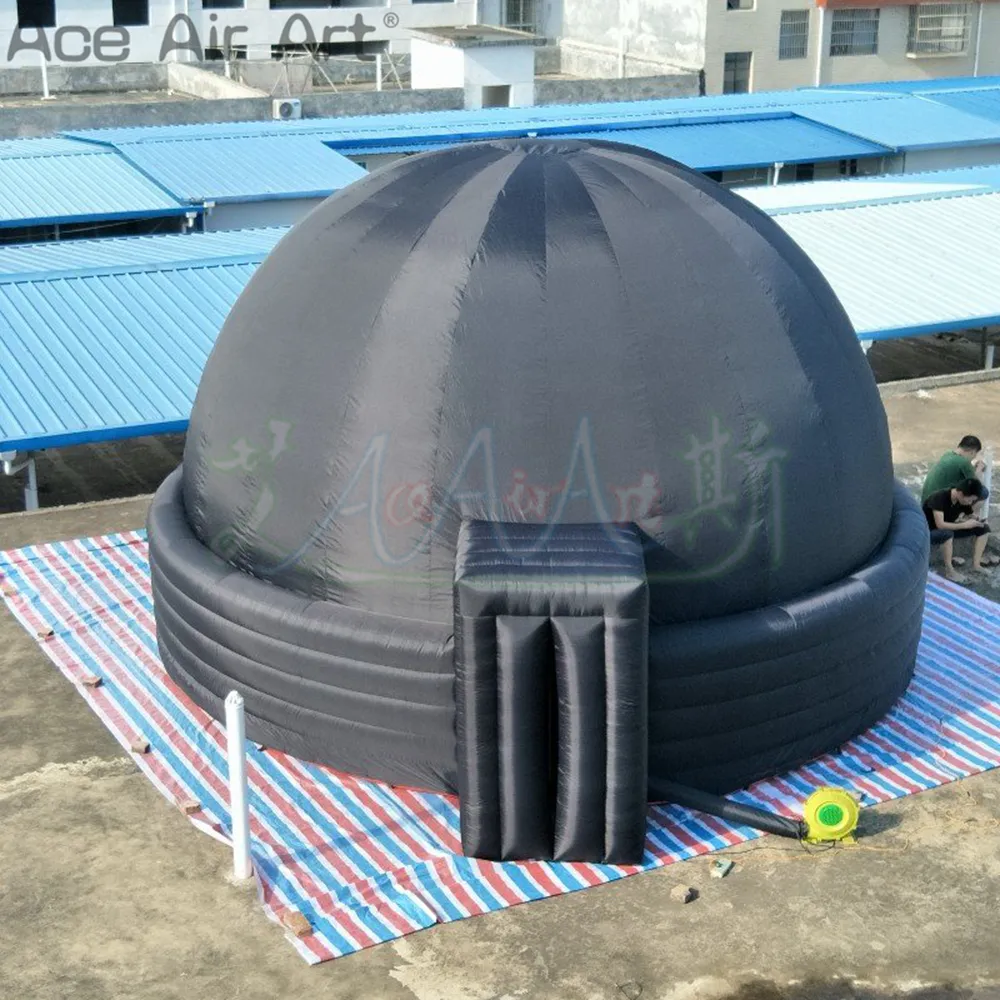 Inflatable Air Tent: Black Inflatable Projection Dome For Cinema ...