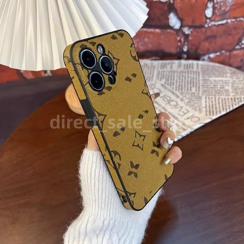 Luxury Leather Unisex Shockproof Matching Phone Cases Designer For ...