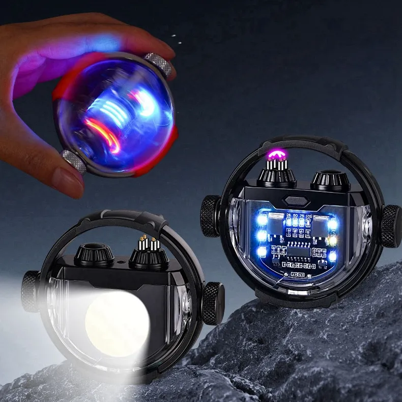 Unique Lighters: Multifunctional Zinc Alloy Dual ARC Lighter With LED Flashlight, USB ...