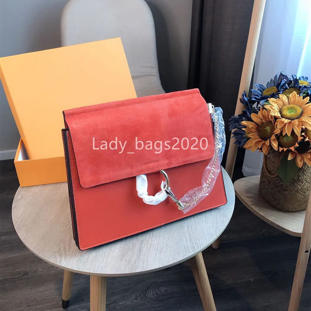 Classic Suede Chain Handbag Circle Ring Shoulder Bag For Women, Luxury ...