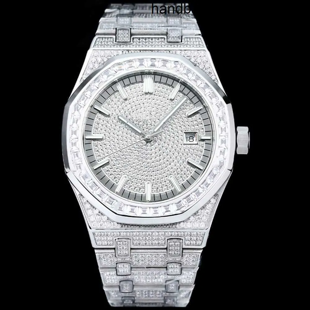 DHgate.com:Luxury Full Moissanite Diamond Automatic Watch: Waterproof ...