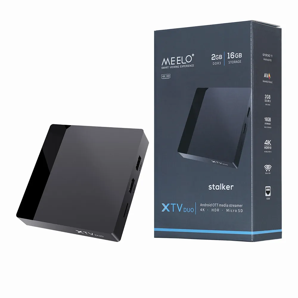 Meelo XTV DUO The Latest Model TV BOX 4K 4K Player Android 11 2GB RAM ...