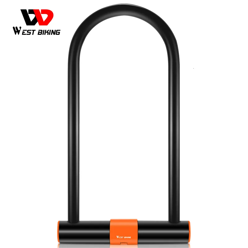 2-Pack WEST BIKING Carbon Steel U-Lock, Durable Anti-Theft Secure Bike ...