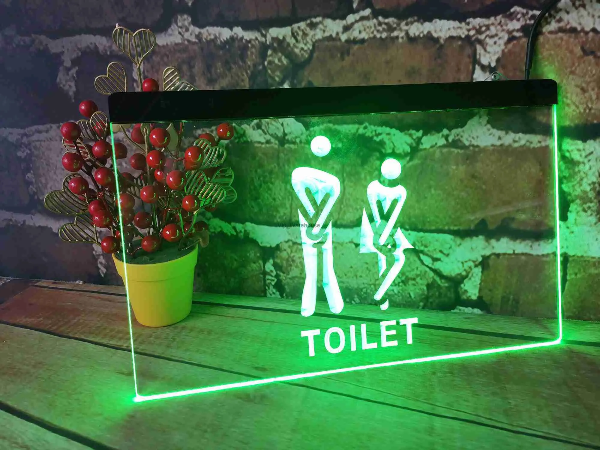 DHgate.com:3D LED Neon Toilet Entrance Sign, Beer Bar Pub Club Home ...