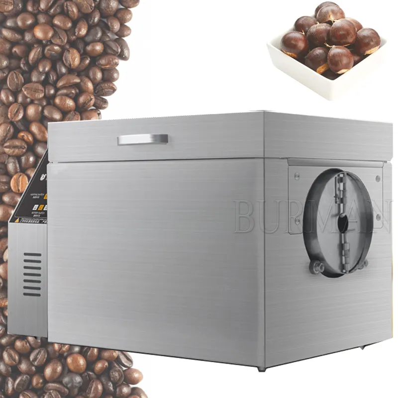 Electric Grain Grinder Mill & Rotary Drum Nut Roaster Stainless Steel ...