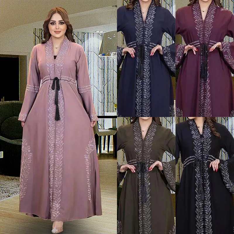Ramadan Inspired Ethnic Abayas: Flare Sleeve Kaftan Abaya Dress For ...