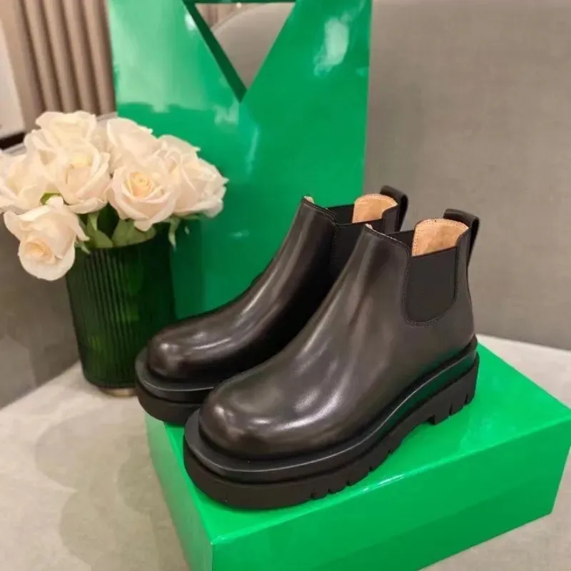 Luxury Designer Black And Green Rubber Sliders Chunky Platform Ankle