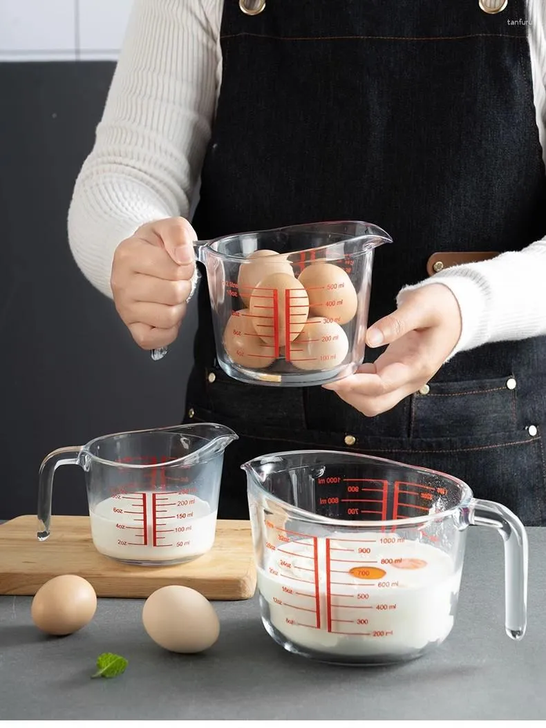 250ml Transparent Glass Cup Measurement For Baking And Cooking With ...