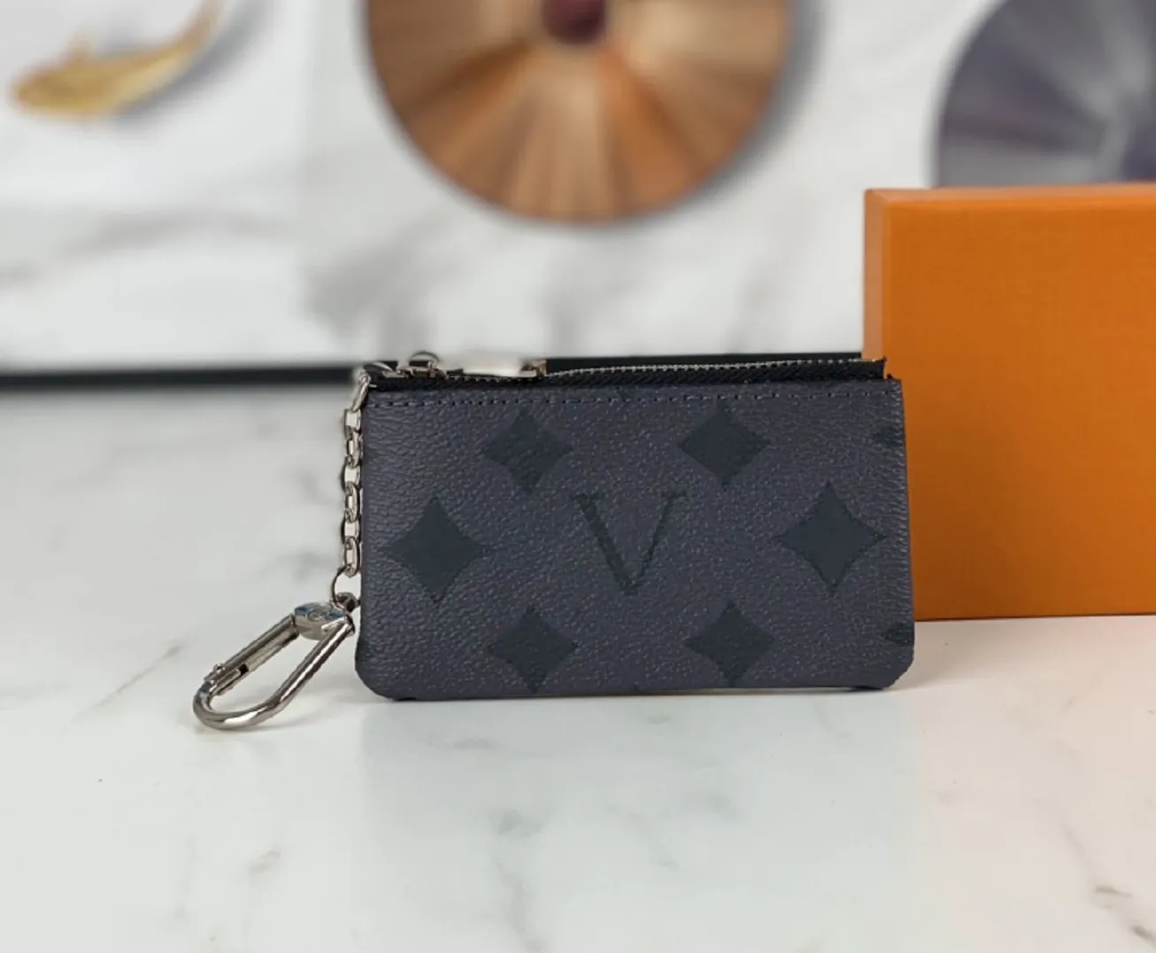 DHgate.com:Womens Designer Plaid Mini Key Case with Zipper Coin Purse ...