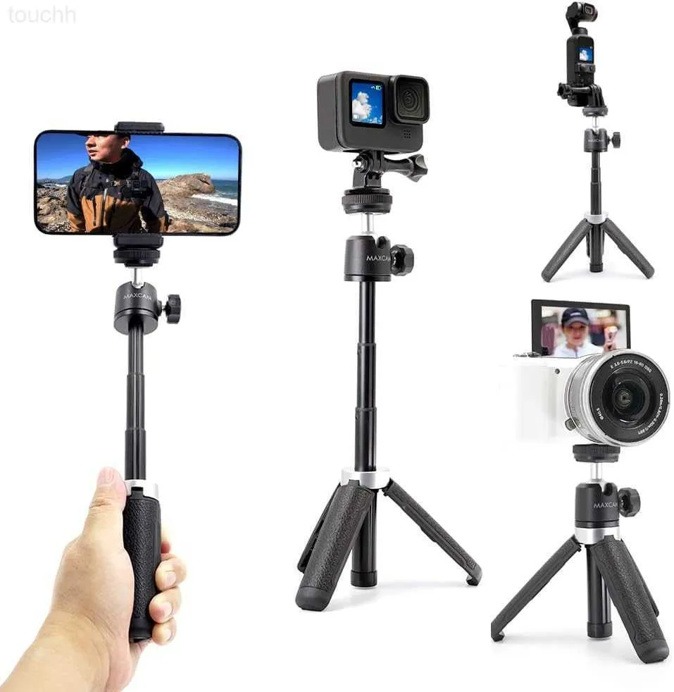 Tripods MAXCAM Extension Pole Mini Selfie Stick Stand Handle Grip For ...