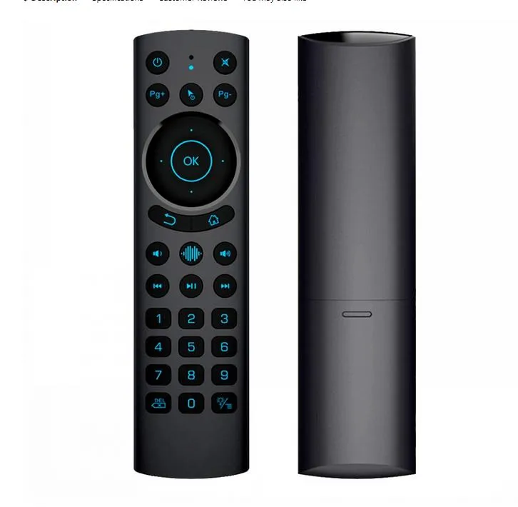 DHgate.com:2.4G Wireless Air Mouse Backlight Voice IR Learning Remote ...