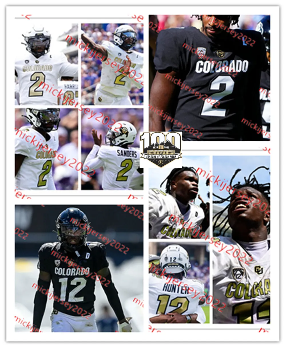 Mens 12 Travis Hunter ado Buffaloes Football Jersey Stitched #2 Shedeur ...