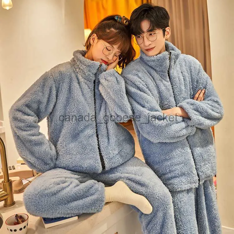 DHgate.com:Womens Flannel Zipper Pajamas Set, Warm Autumn Winter ...