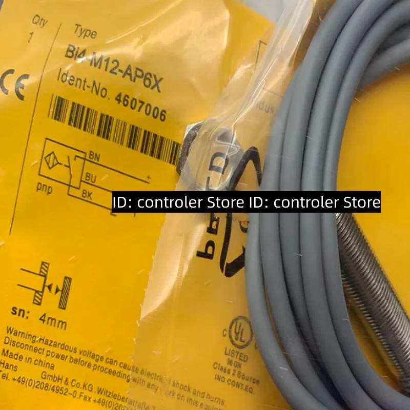 Inductive Proximity Sensor Set - M12 Models: BI4U-M12-AN6X-H1141, BI4 ...