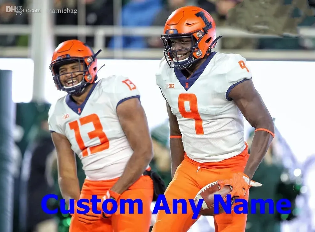 2023 Illinois Football Jersey Kaden Feagin Reggie Love III Kenari ...