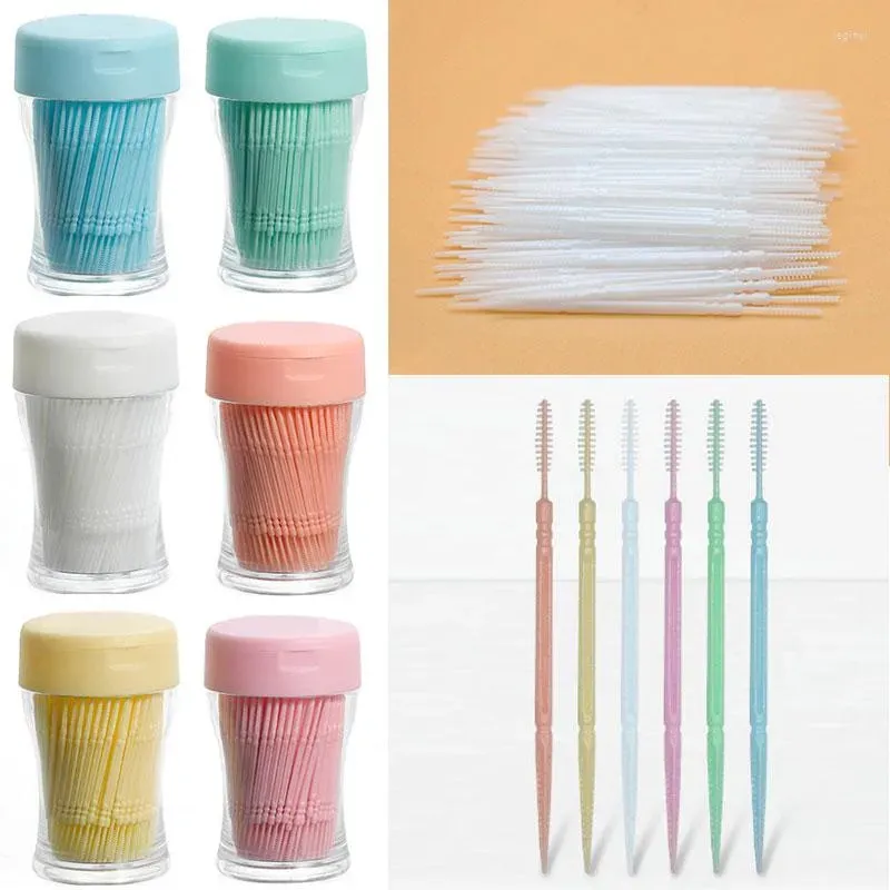 DHgate.com:260Pcs Double Head Interdental Brushes Toothpick Teeth Floss ...