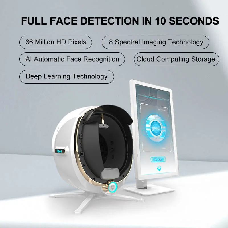 Smart 3D AI Magic Mirror Skin Analyzer For Moisture And Wrinkle ...
