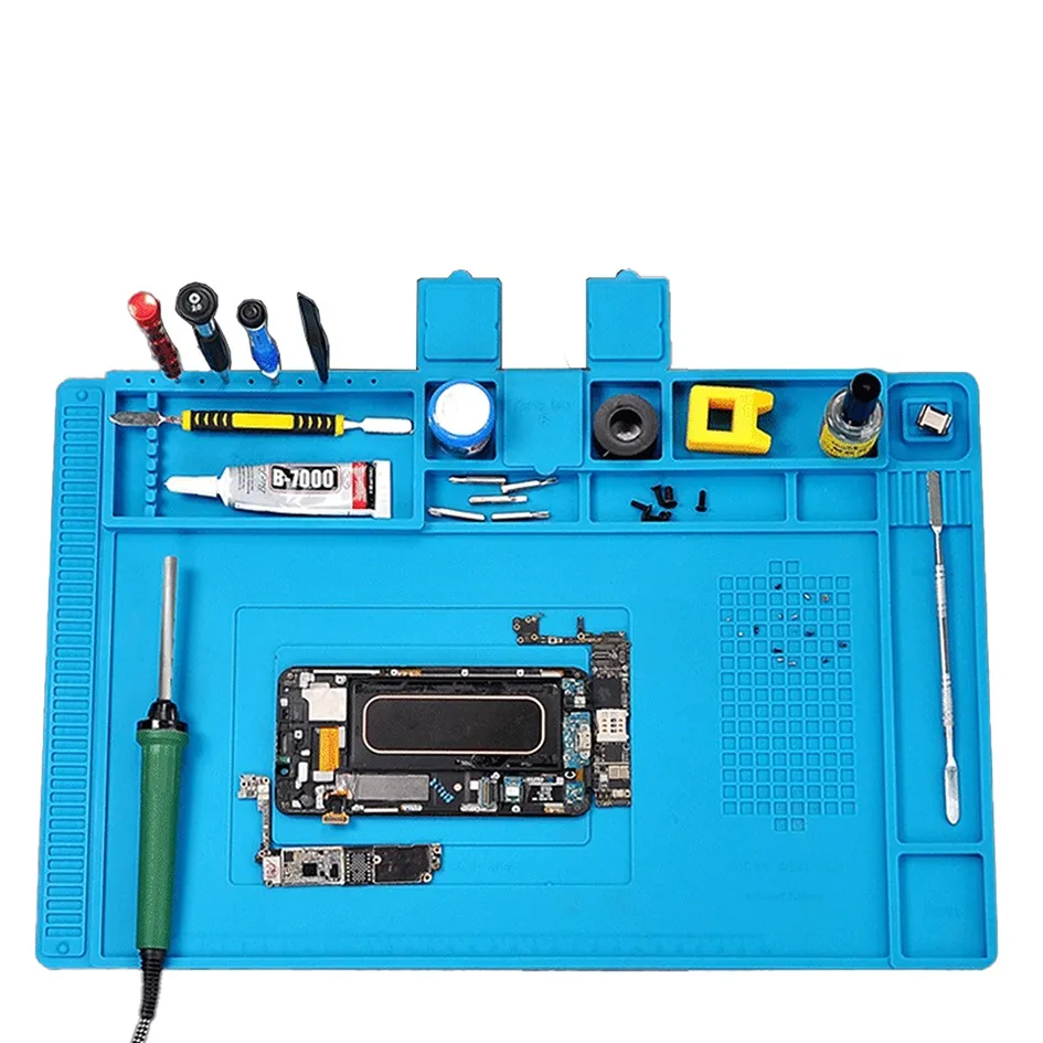 Silicone Heat Resistant Mat 450x300mm: Mobile Phone Repair Work Pad ...