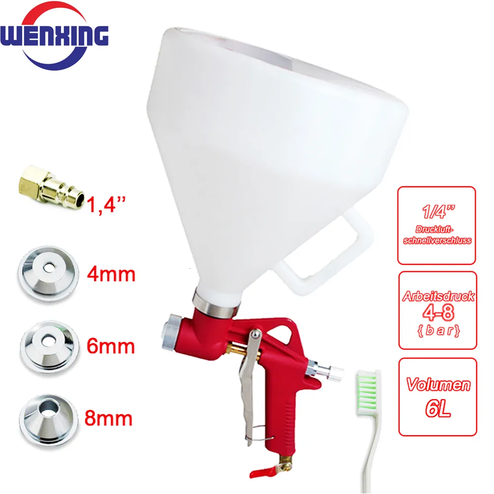 WENXING Air Hopper Adhesive Spray Gun 3 Nozzle Spray For Drywall And ...
