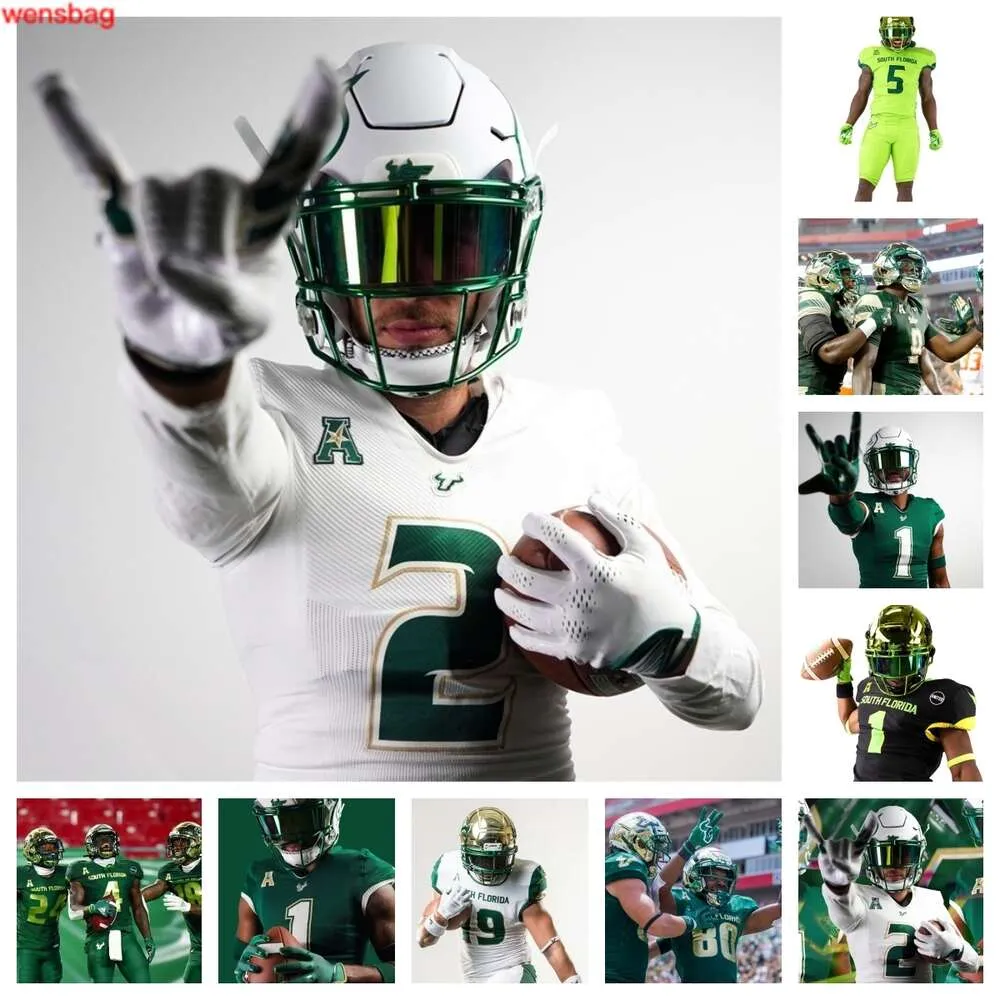 2023 Camiseta De Fútbol De Los South Florida Bulls 23 Kendall Dennis 19 ...