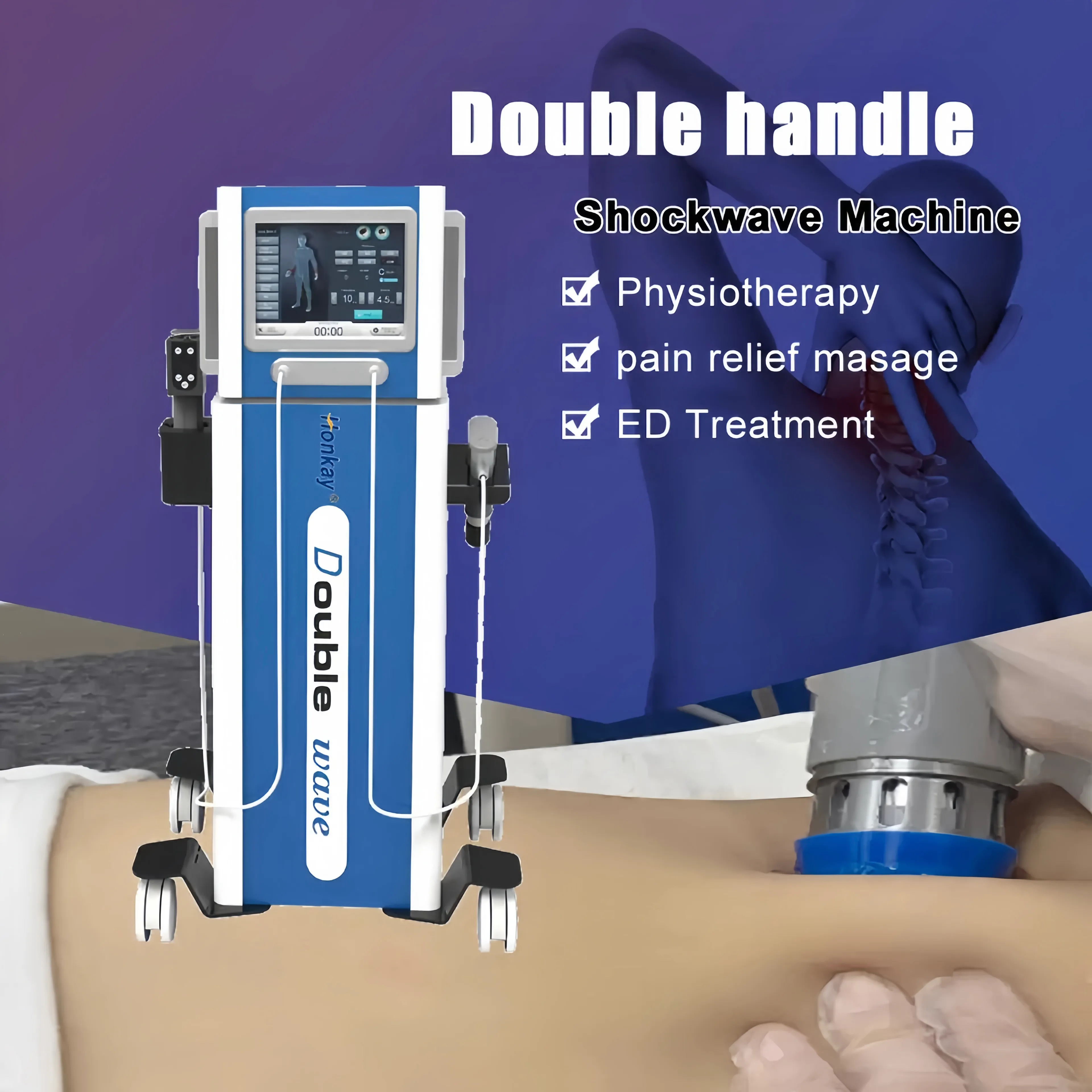 DHgate.com:Double Channel Focused Shockwave Physiotherapy Fat Cellulite ...