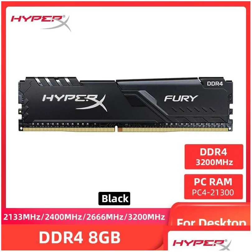 HYPER DDR4 8GB 3200MHz PC RAM 288Pin Desktop Memory 2133/2400/2666MHz ...