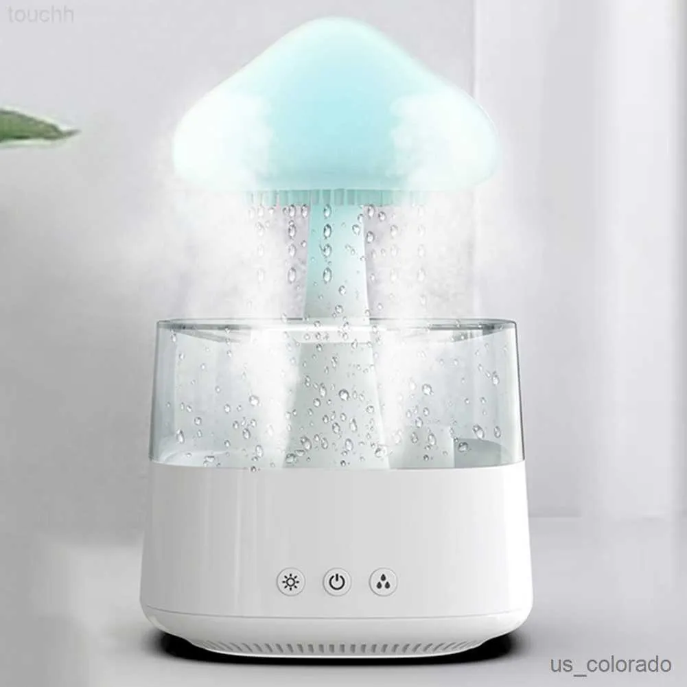 Mushroom Air Humidifier with Aromatherapy Lamp, Calming Water Drops ...