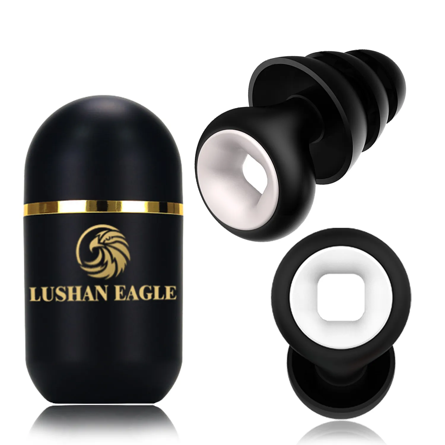 LUSHAN EAGLE Sound Blocking Discrete Earplugs Soft, Reusable, And Noise ...