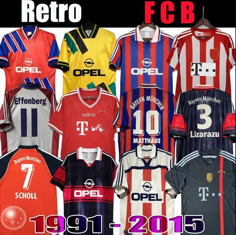 Retro Bayern Munich Soccer Jerseys 1994 2010 Maradona Elber Pizarro ...