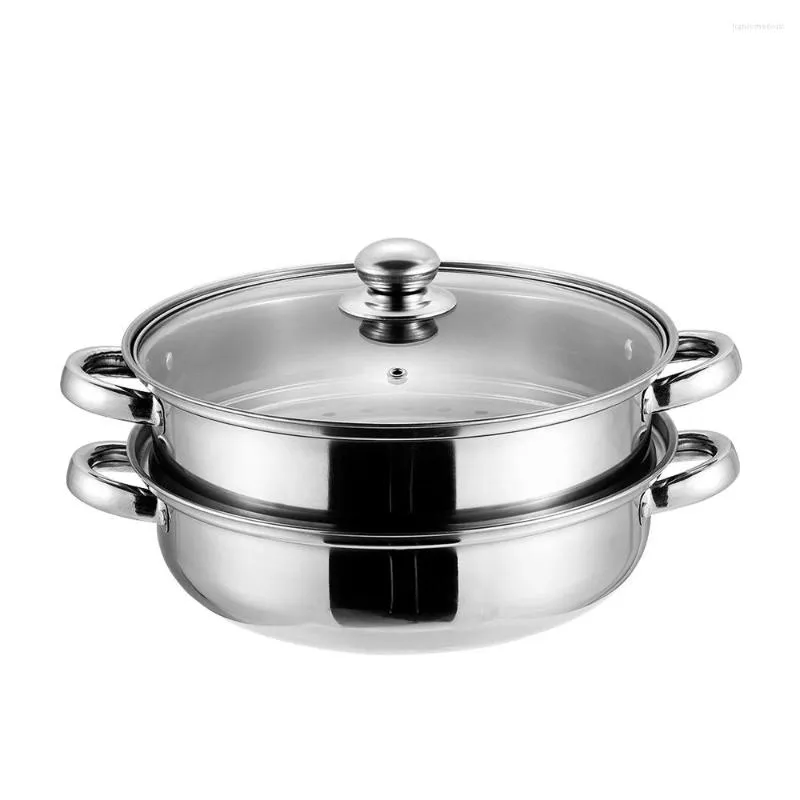 DHgate.com:Double Boilers Stainless Steel Steamer Set Layer/Tier Four ...