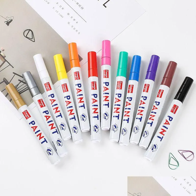 DHgate.com:Permanent Waterproof Marker Pens for Tires, White Color ...