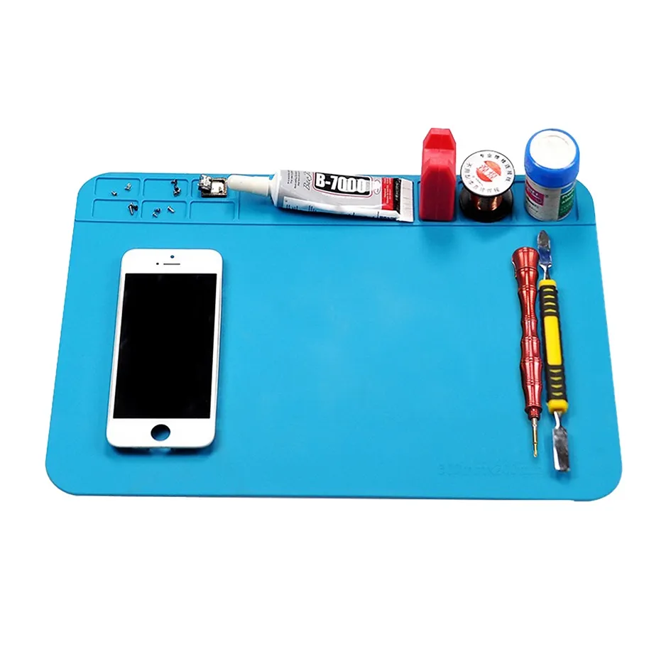 Laptop Mats 300x200mm Heat Resistant Silicone Soldering Mat Platform ...