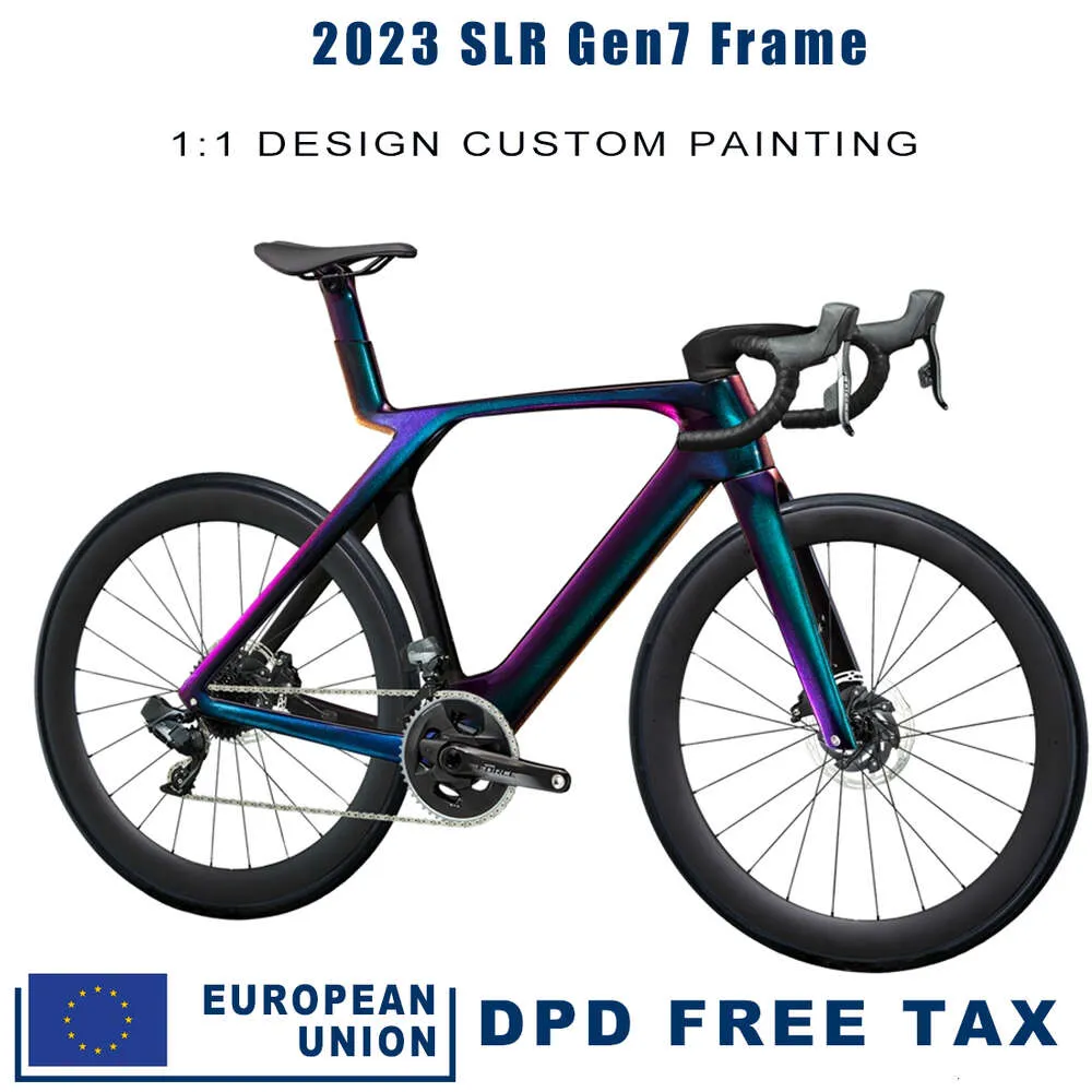 T1100 Carbon Road Bike Frame Disc Brake Cycling Bicycle Frame Gen7 SLR ...