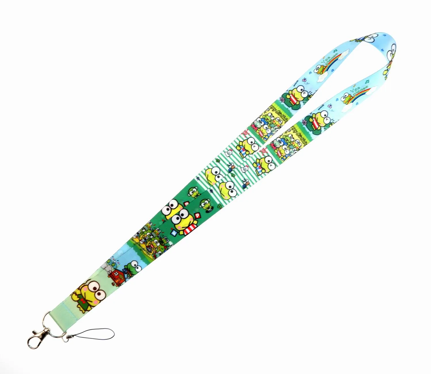 Cell Phone Straps & Charms: Cartoon Frog Anime Lanyard Keychain ID Card ...
