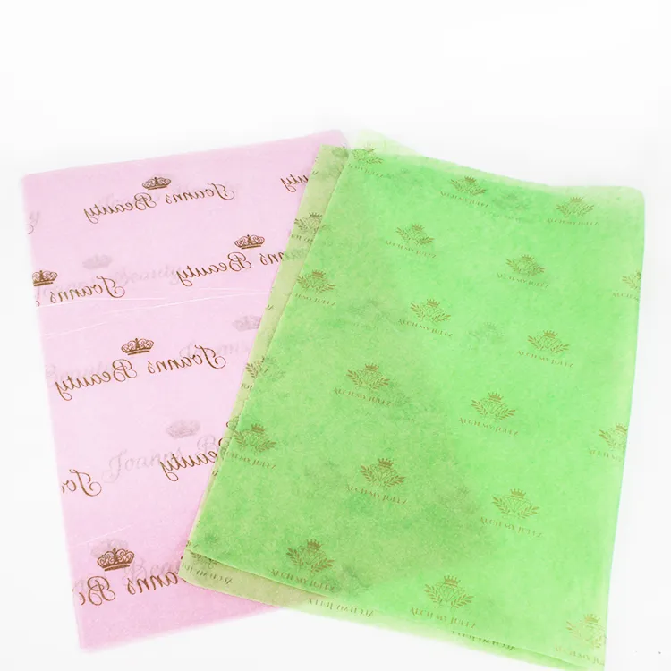 Custom Printed Recycled Gift Wrapping Paper Packaging, 17GSM Tissue ...