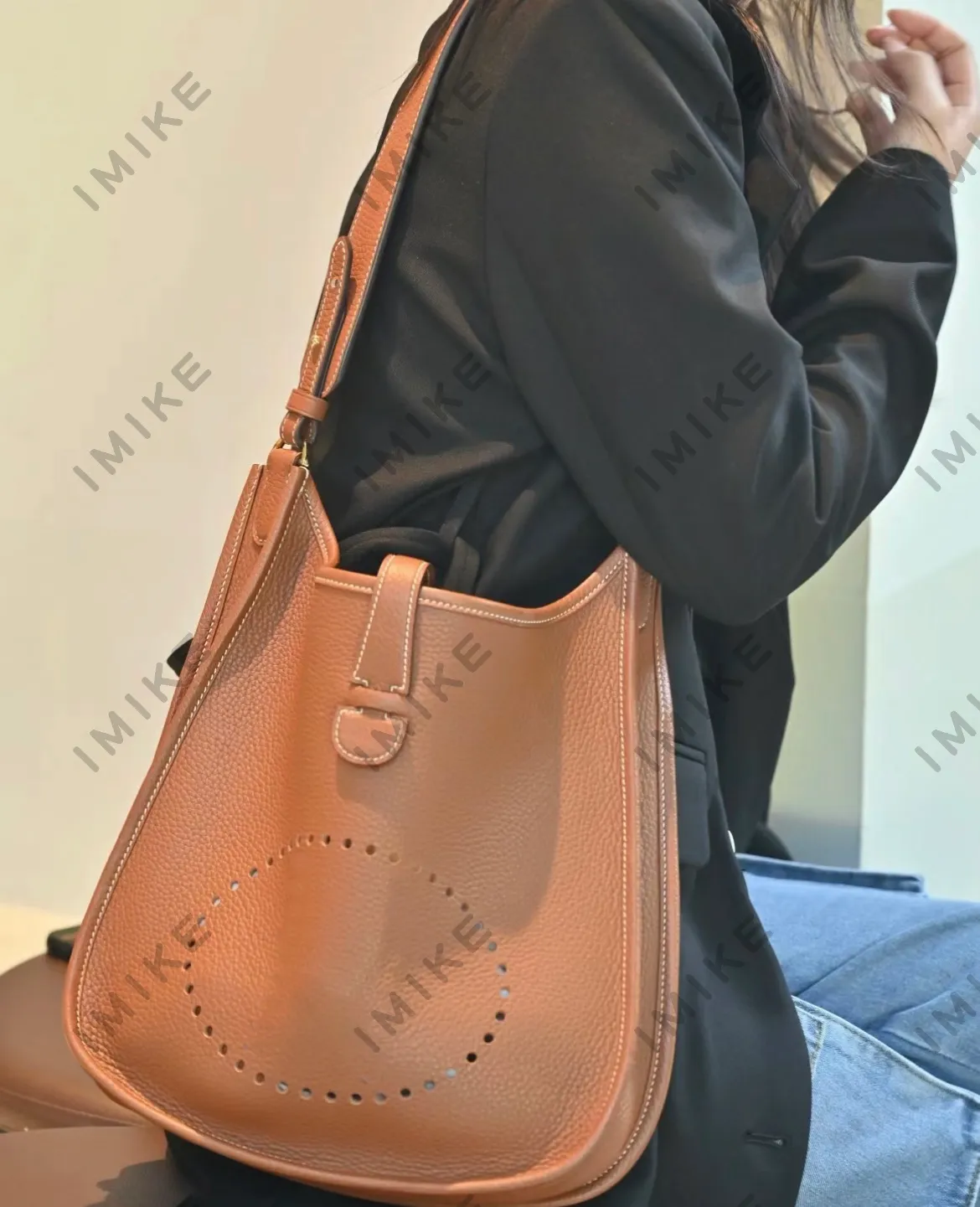Stylish Calf Leather Bag: Fashionable Cow Leather... From Imike, $81.87 ...