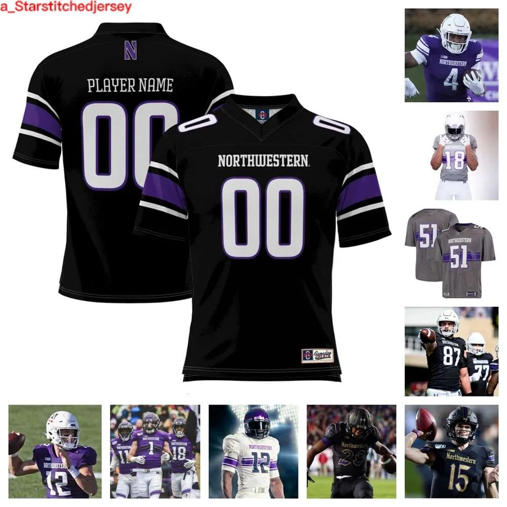 DHgate.com:2023 Northwestern Wildcats Football Jersey 54 Tyler Gant 33 ...