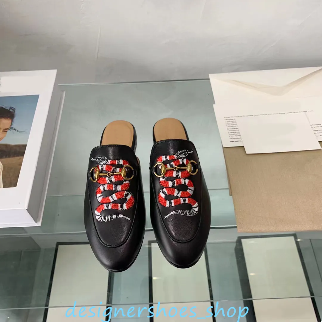 Luxury Leather Slip On Mules With Quilted Hardware And Backless Design ...