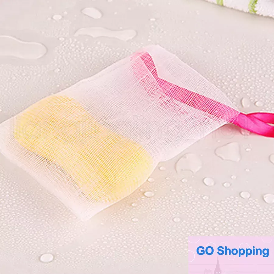 Foam Mesh Soap Bag, Mesh Bath Sponges Tools, Bathroom Cleaning Gloves ...