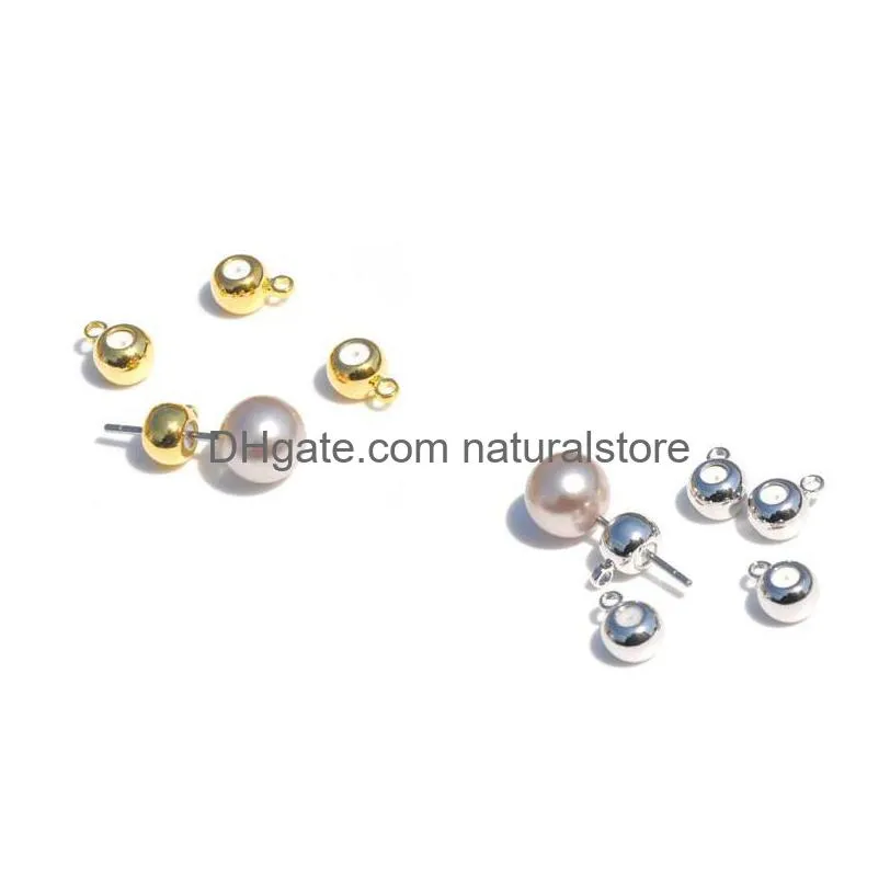 DHgate.com:Gold Plated Ball Earring Back Plugs, 200Pcs Round DIY ...