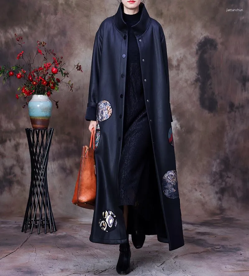 DHgate.com:Embroidered Trench Coat | Water-Resistant Long Coat for ...