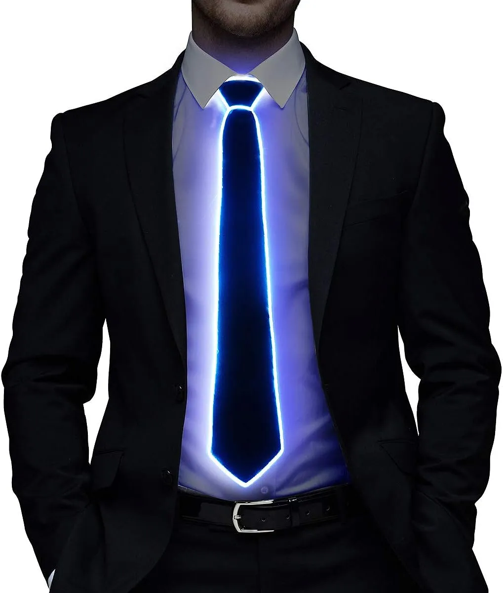 Light Up Necktie: Novelty LED Tie for Men - Funky & Glow Tie, Perfect ...